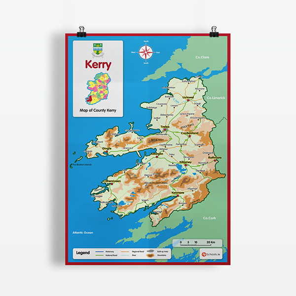 Kerry County Map | 4schools.ie