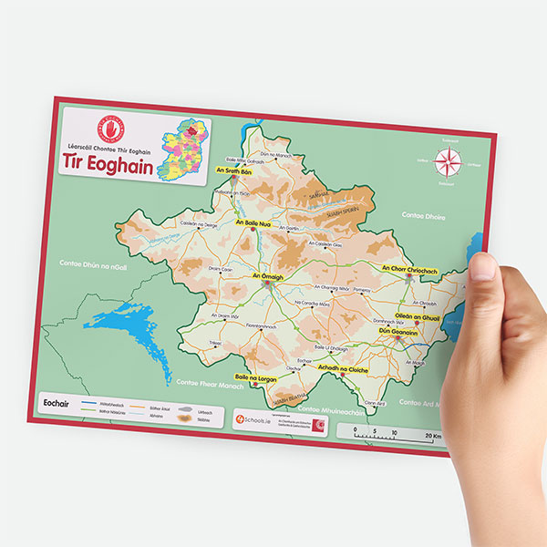 Tyrone County Map | 4schools.ie