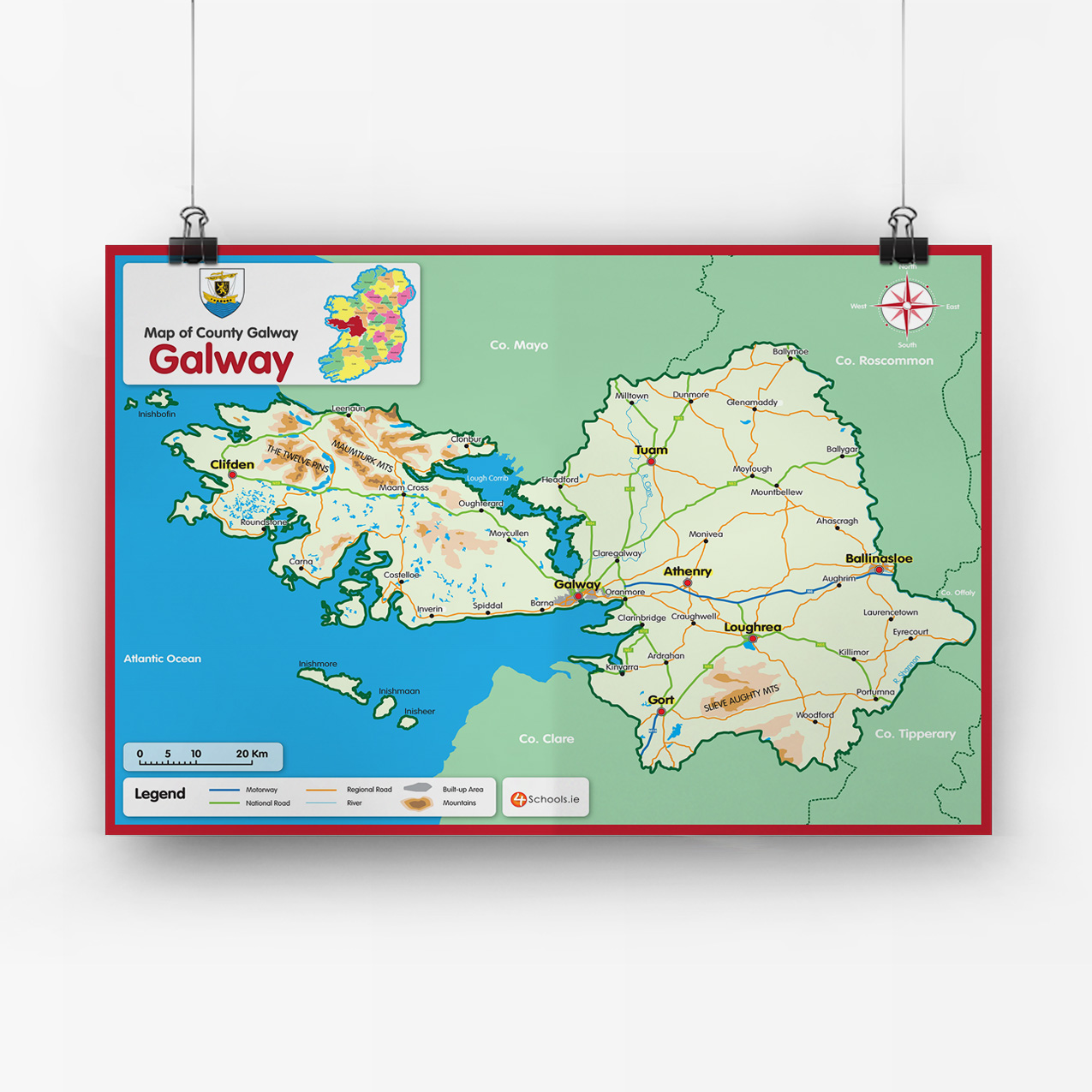 Galway County Map | 4schools.ie