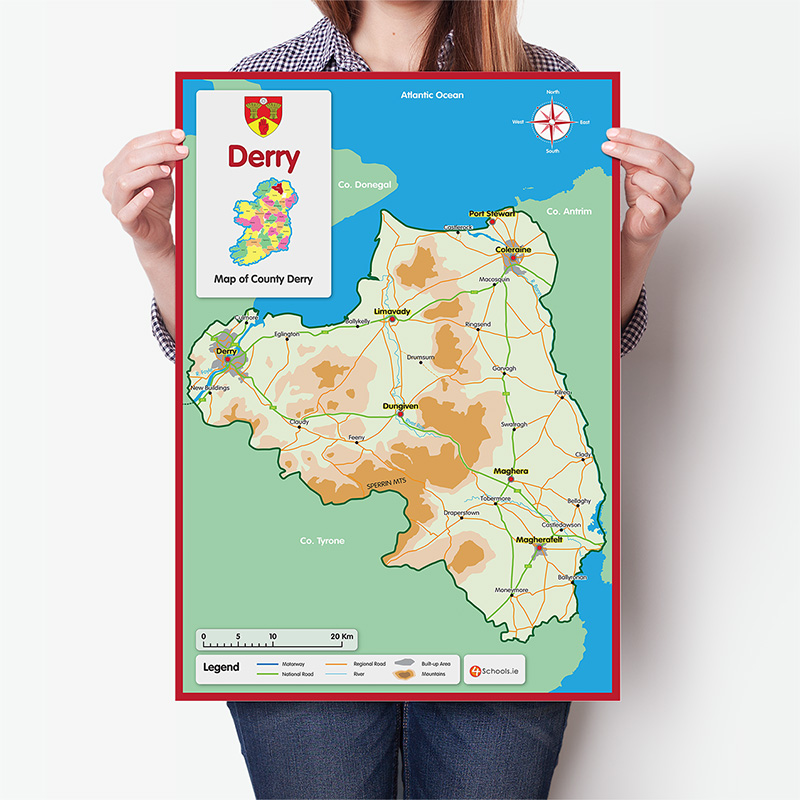 Derry County Map | 4schools.ie